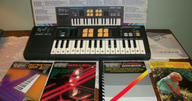 MATRIXSYNTH: CASIO SK-5 Sampling Keyboard with Books