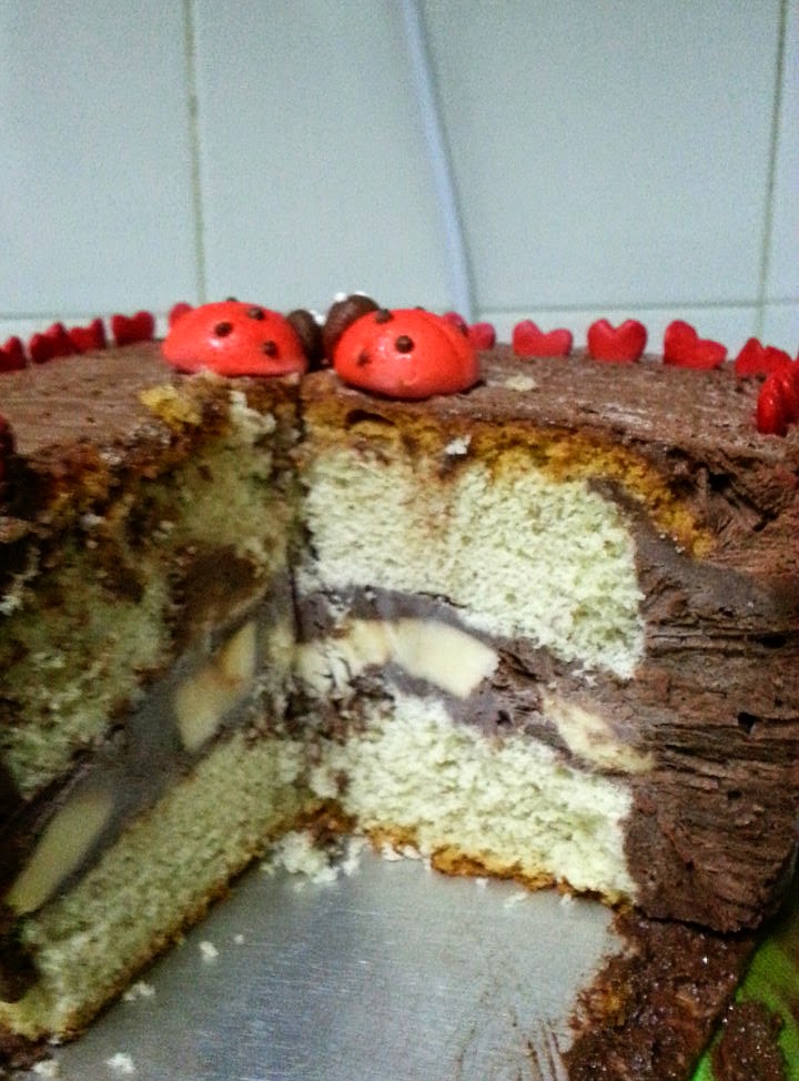 Mrs Lim の Kitchen Paradise: Chocolate Icecream Banana Cake