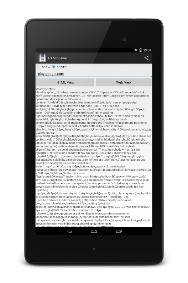 HTML Viewer - Google Play의 Android 앱