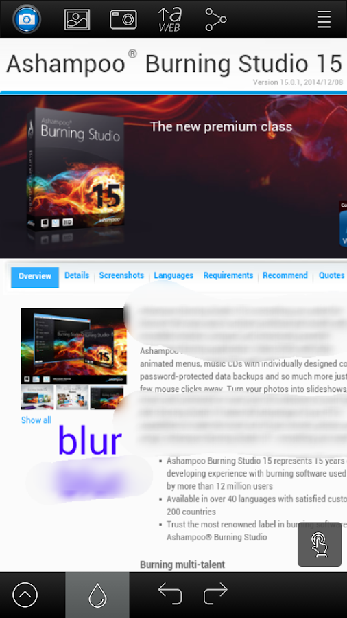 Screenshot Snap – Applications Android sur Google Play