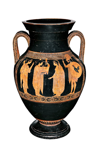 Bilingual amphora - Psiax (painter) and Andocides (ceramist) — Google ...