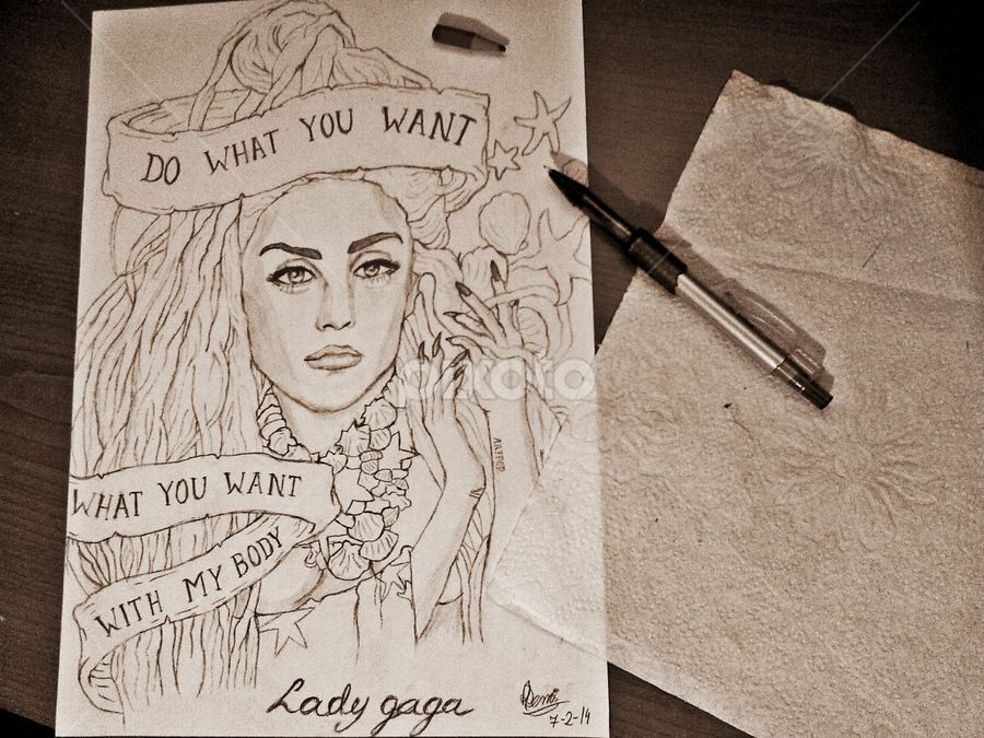 Lady Gaga Drawing