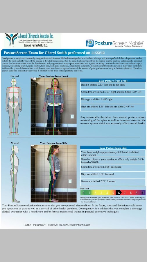 PostureScreen Mobile приложение app для андроинд: где скачать, описание ...