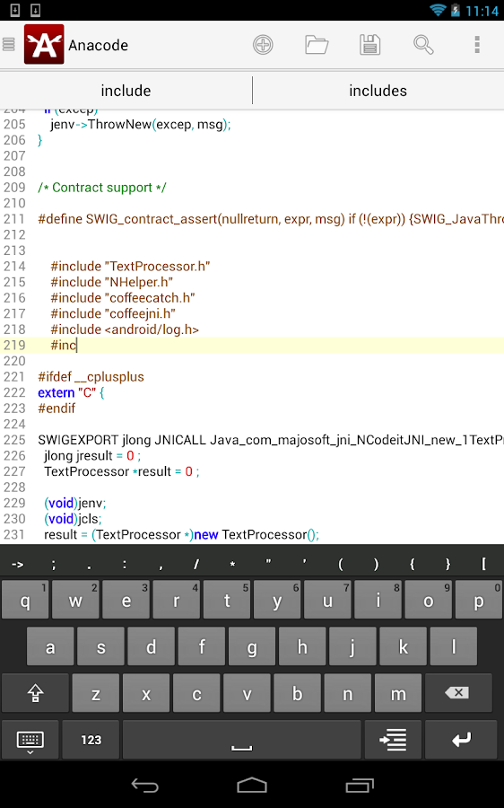 Anacode IDE C/C++/JAVA - Android Apps on Google Play