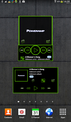 「Poweramp widget TRON GREEN」 - Androidアプリ | APPLION