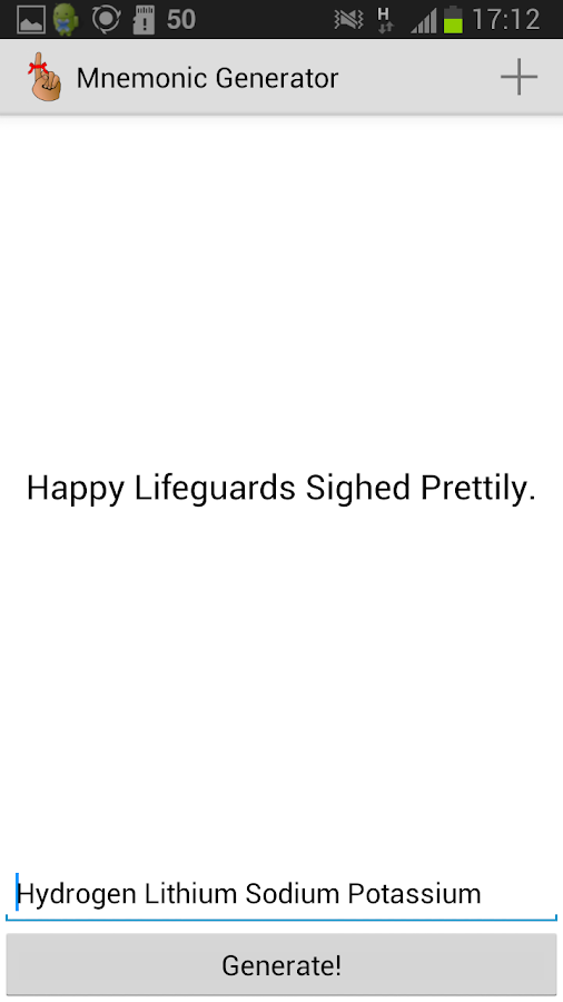 Mnemonic Device Generator