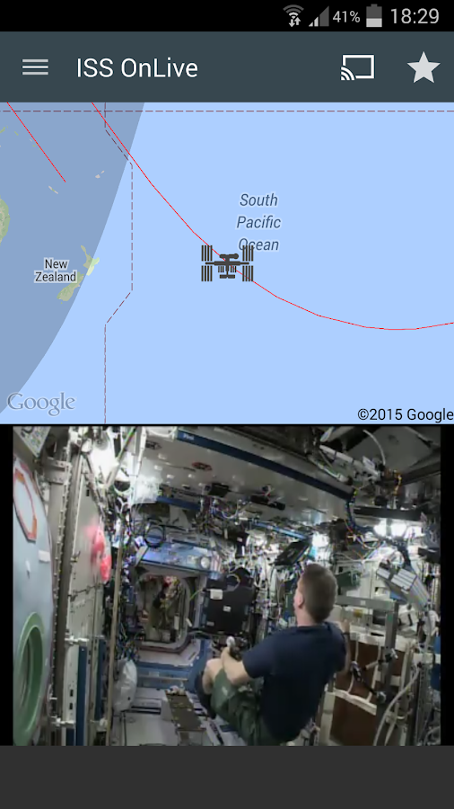 ISS onLive: Live Earth cameras – Applications Android sur Google Play