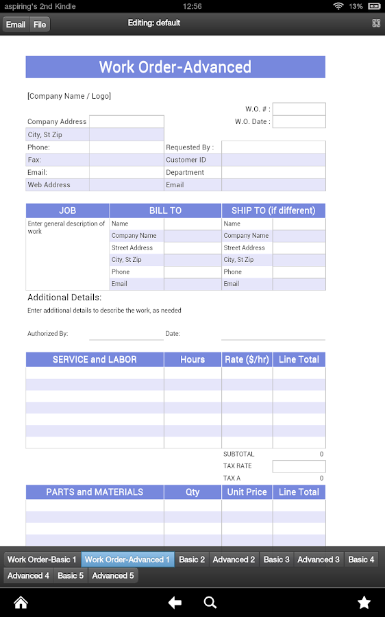 Google Work Order Template - prntbl.concejomunicipaldechinu.gov.co