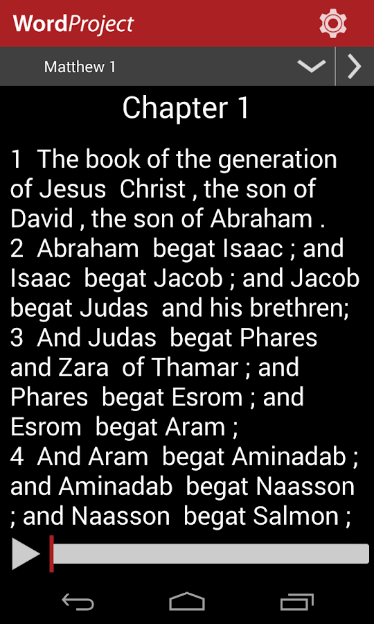 WORDPROJECT AUDIO BIBLE - Android Apps on Google Play