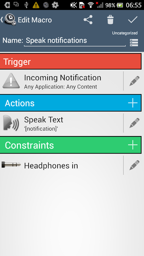 MacroDroid - Device Automation - screenshot