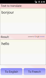 Traducteur français anglais - screenshot thumbnail