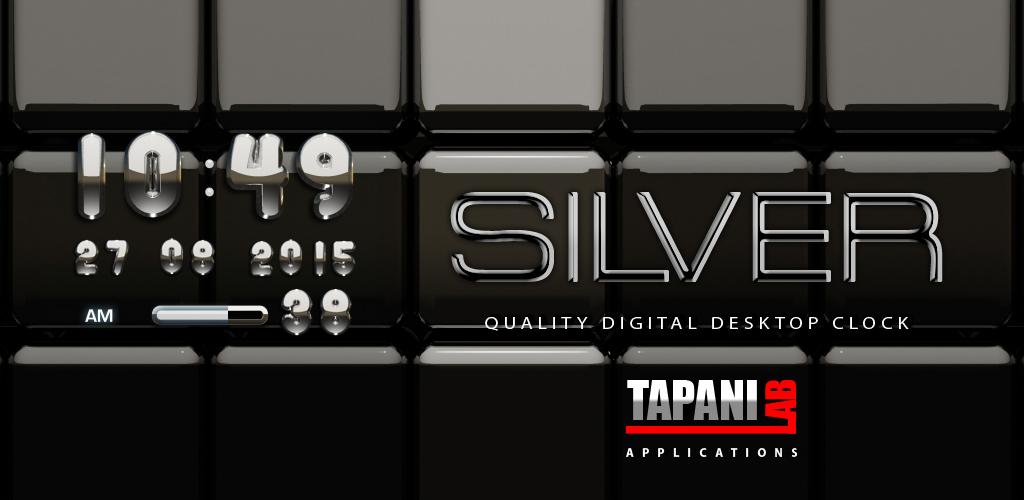 Digi Clock Black Silver widget - Latest version 2.70 for Android App ...
