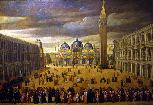 Processione in piazza S. Marco - Cesare Vecellio — Google Arts & Culture