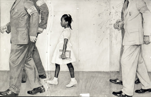 Charcoal Study for "The Problem We All Live With" - Norman Rockwell ...