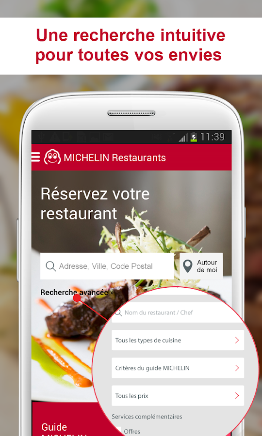 MICHELIN Restaurants – Applications Android sur Google Play