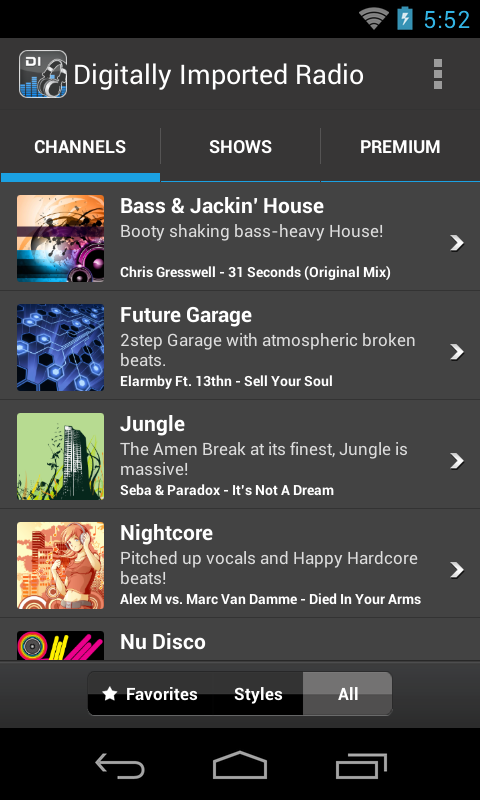 Digitally Imported Radio - Applications Android sur Google Play