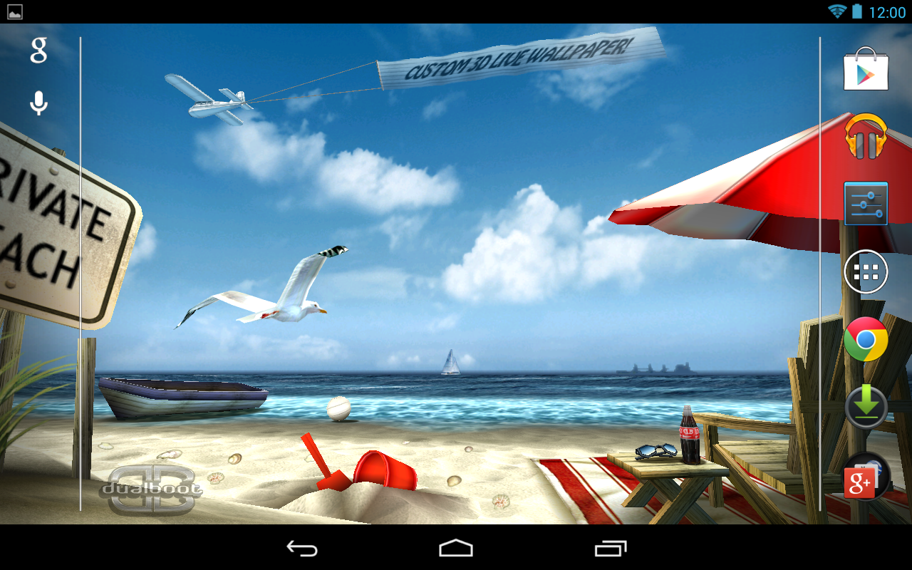 Scenery Wallpaper: Beach Scene Wallpaper Android