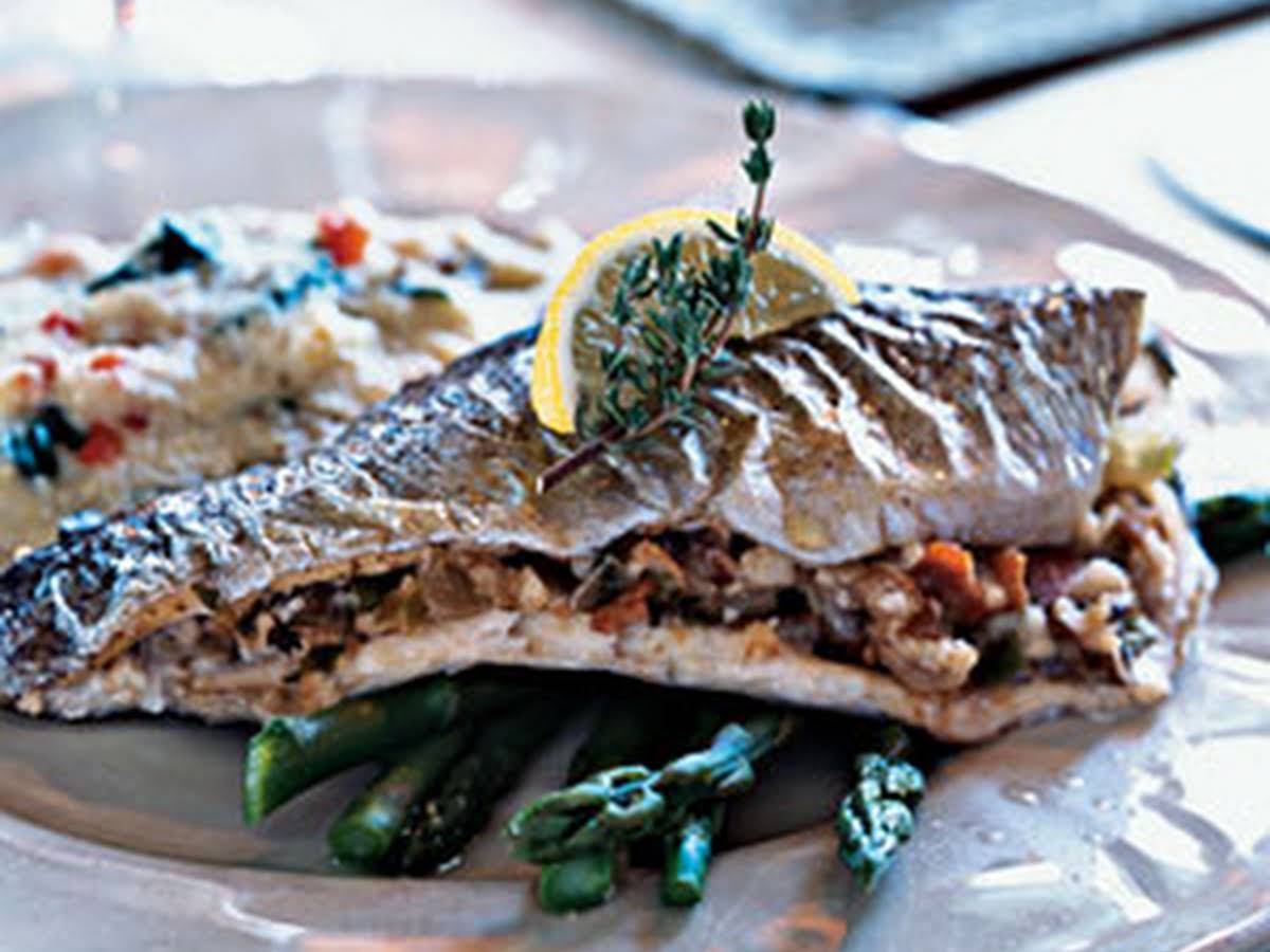 Stuffed Baked Rainbow Trout Recipe | Besto Blog