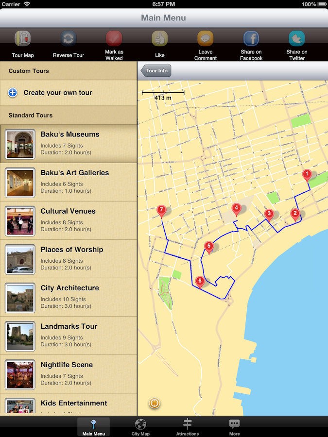 Baku Map and Walks - Android Apps on Google Play