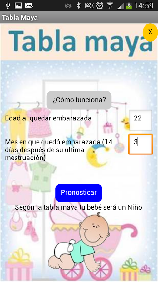 Tabla maya de embarazo 2015 - Imagui