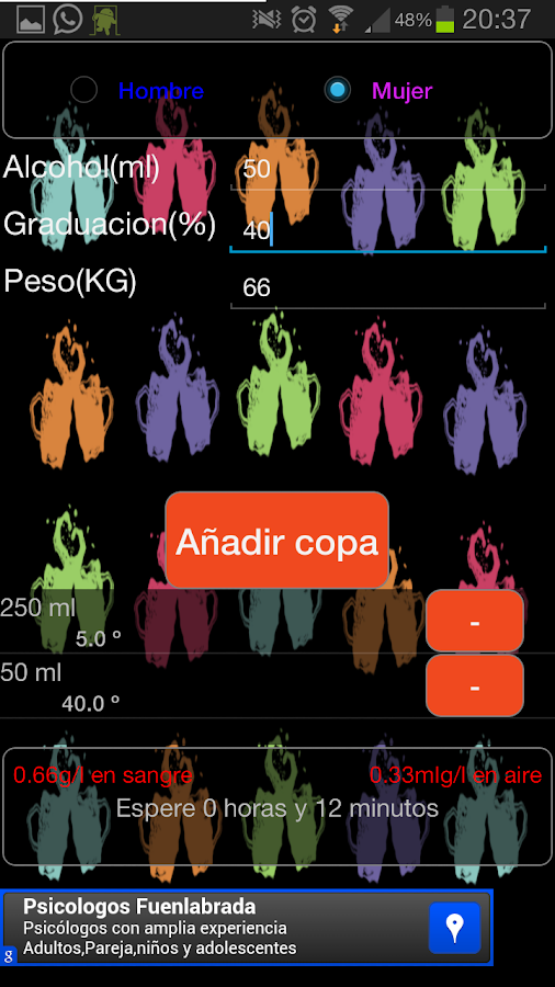 Una app para calcular tu dosaje de alcohol en sangre – TRIBUNA HACKER Una app para calcular tu dosaje de alcohol en sangre – TRIBUNA HACKER