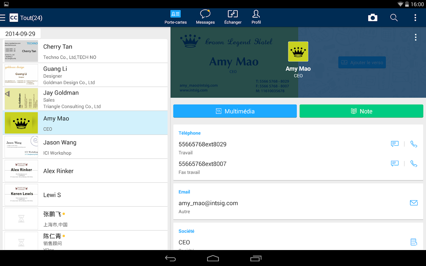 CamCard Lite - Business Card R – Applications Android sur Google Play