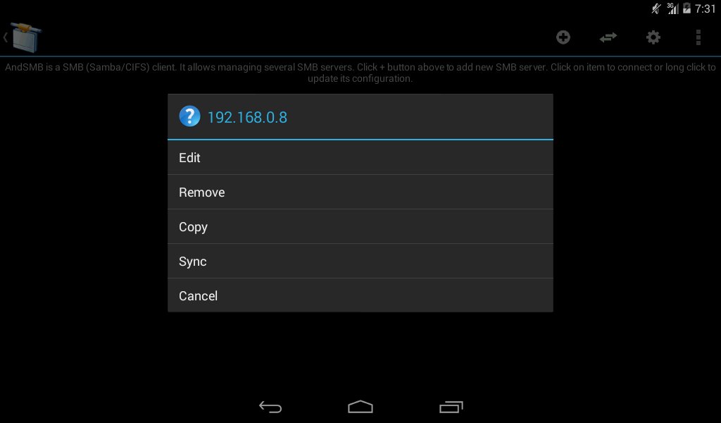 AndSMB (samba client) - Google Play の Android アプリ