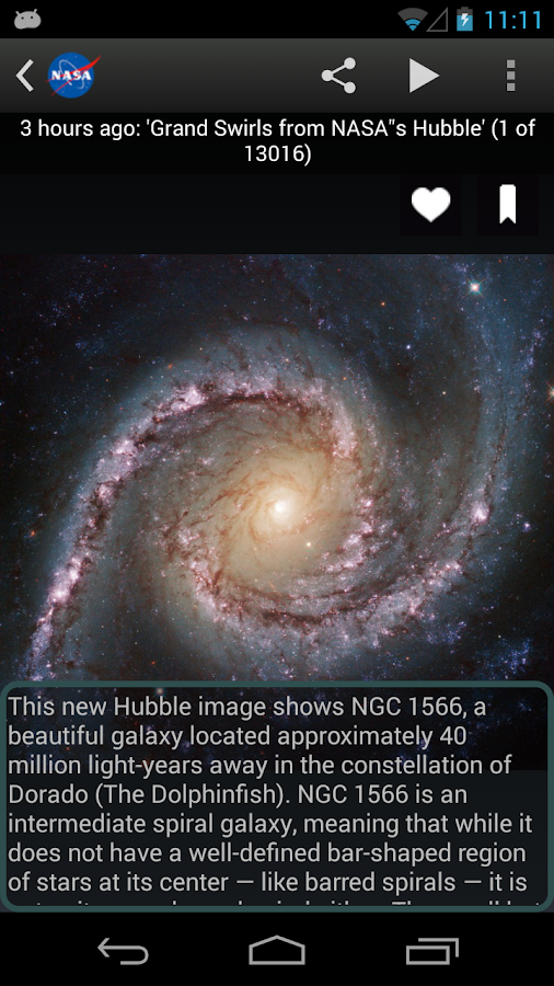 NASA – Applications Android sur Google Play