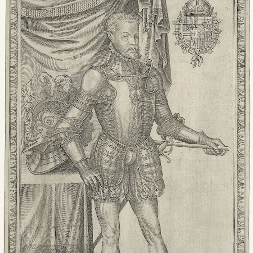 Portret van koning Filips II van Spanje, Frans Huys, 1546 - 1562 ...