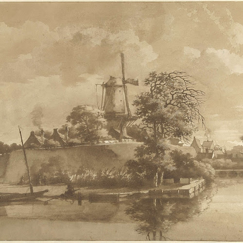 De runmolen bij de Tolsteegpoort te Utrecht, Daniël Kerkhoff, 1776 ...