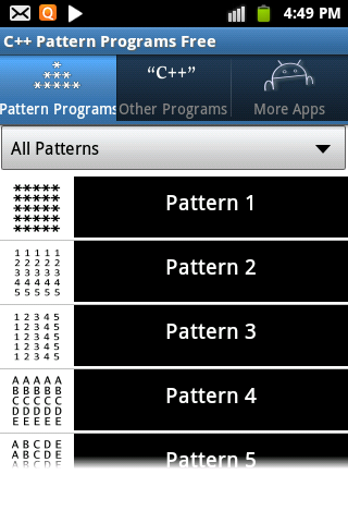 C++ Pattern Programs Free - Android Apps on Google Play