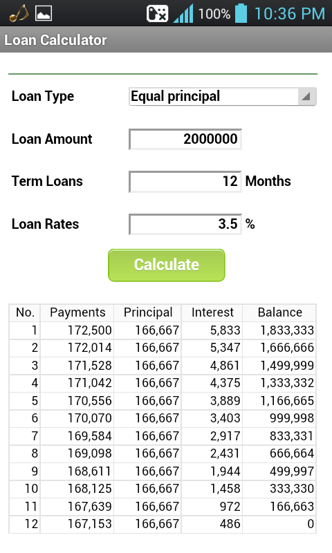 Loan Calculator (Installment) - Android Apps on Google Play