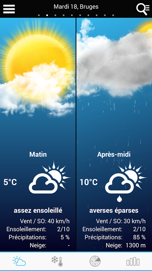 Météo pour la Belgique – Applications Android sur Google Play