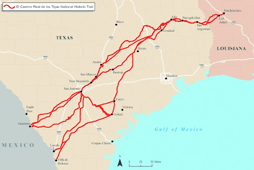 Mapa. El Camino Real de los Tejas - National Park Service (EEUU ...
