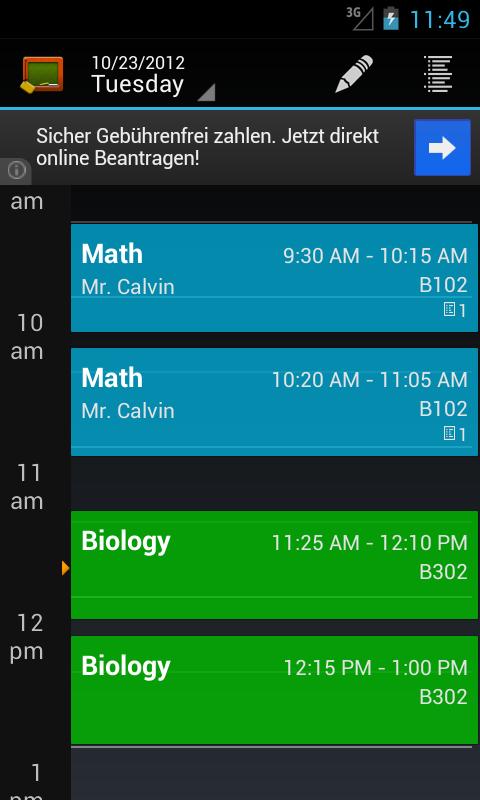 Daily Timetable App