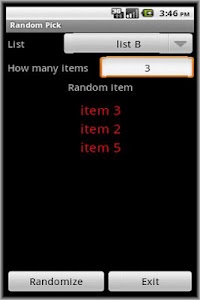Random Pick – A random pick app. | Android Productivity Apps