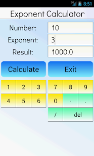 Exponent Calculator - Android Apps on Google Play
