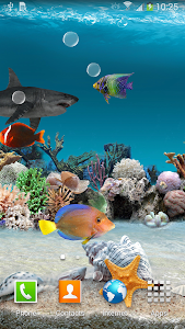 3D Aquarium Live Wallpaper HD – 3D Aquarium Live Wallpaper: azure water ...
