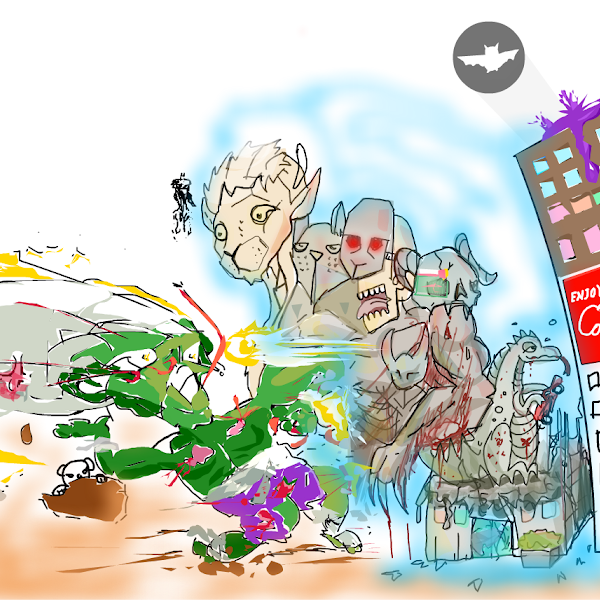 attack of the radioactive blur monsters » drawings » SketchPort