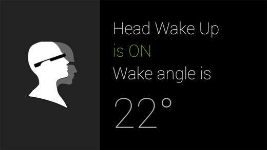 Head Wake Up - Google Glass Help