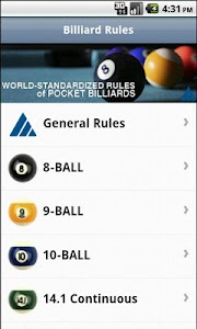 Official Billiard Rules Lite – The World-Standardized Rules app covers ...