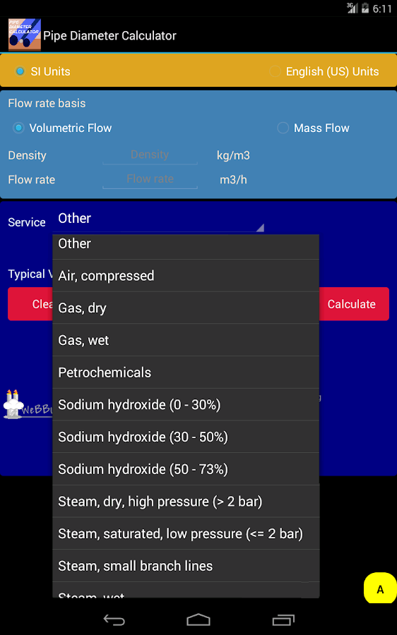 Pipe Diameter Calculator - Android Apps on Google Play