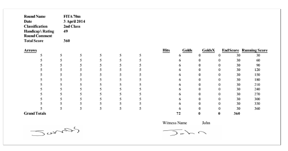Archery ScorePad – Android Sports Apps