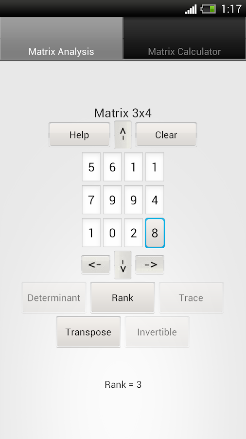 Matrix Calculator