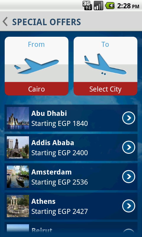 EGYPTAIR - Android Apps on Google Play