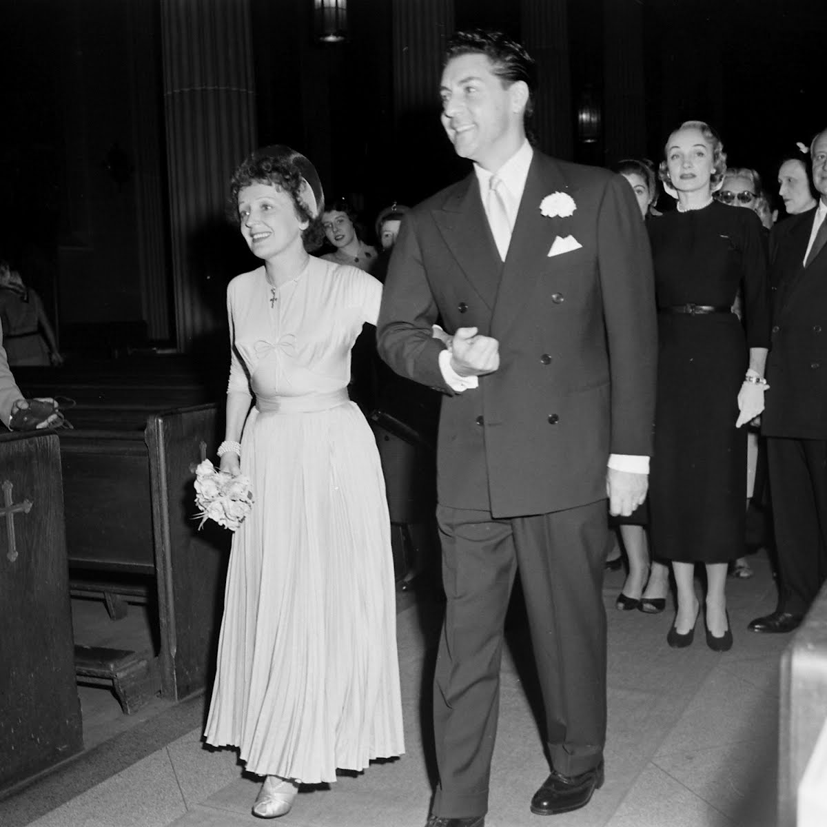 Edith Piaf Weds Jacques Peals - Allan Grant — Google Arts & Culture