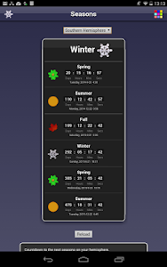 Seasons – Countdown to the next seasons – Android Weather Apps