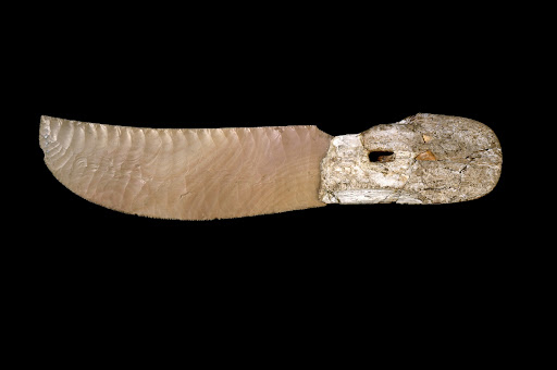 Flint knife with an ivory handle — Google Arts & Culture