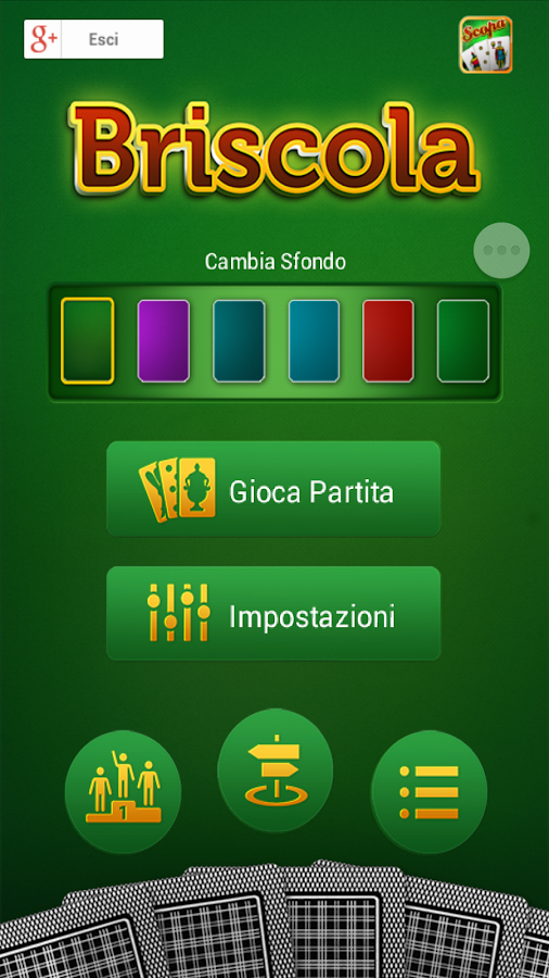 Briscola Italiana Gratis - App Android su Google Play