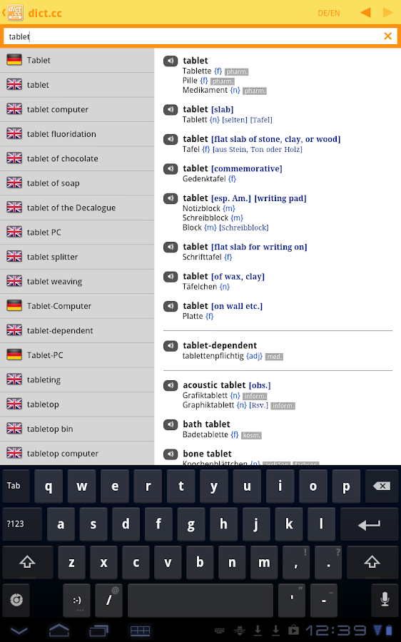 dict.cc+ dictionary - Android Apps on Google Play
